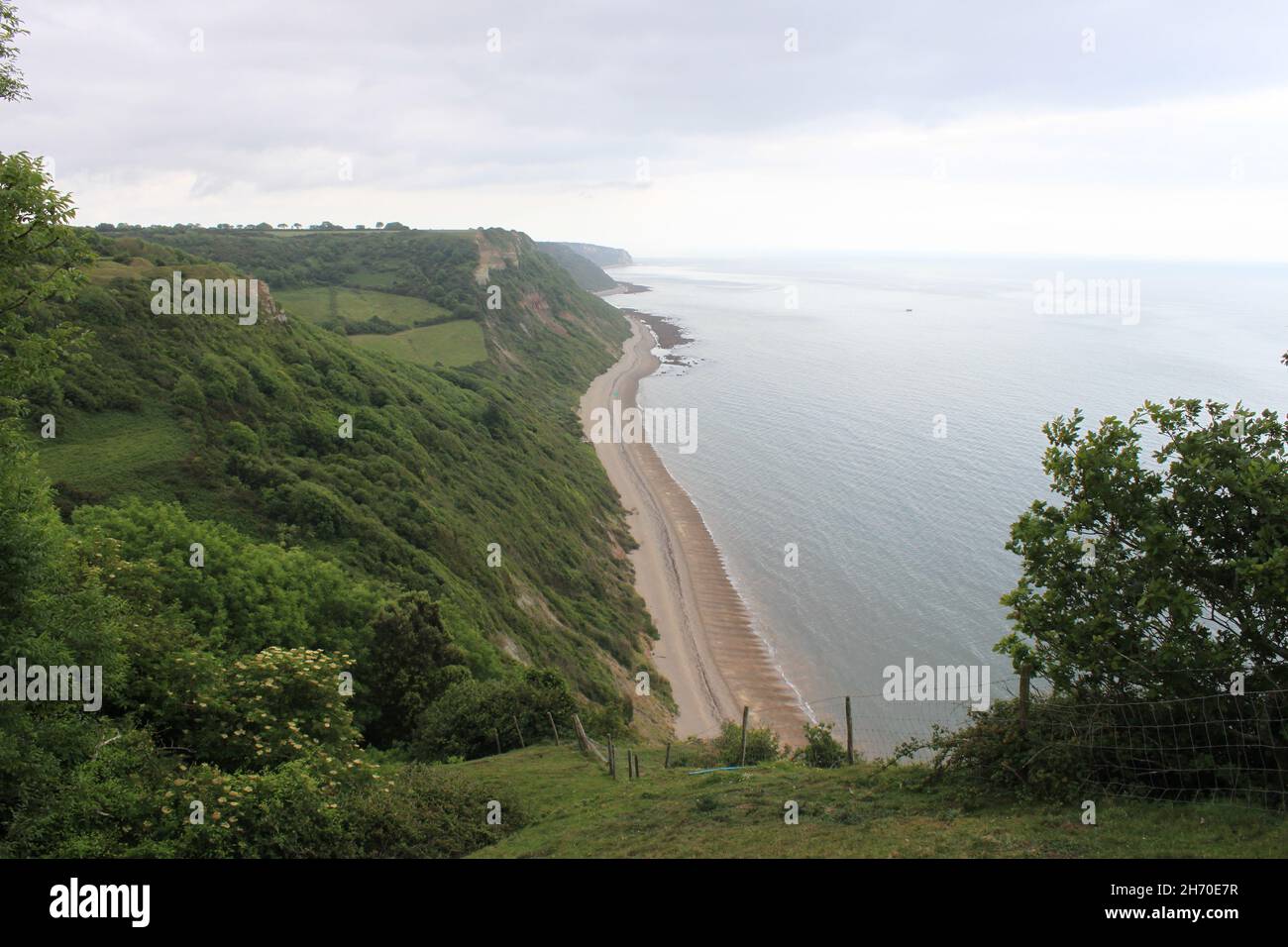 The England south west coast path. South Devon. England. UK Stock Photo ...