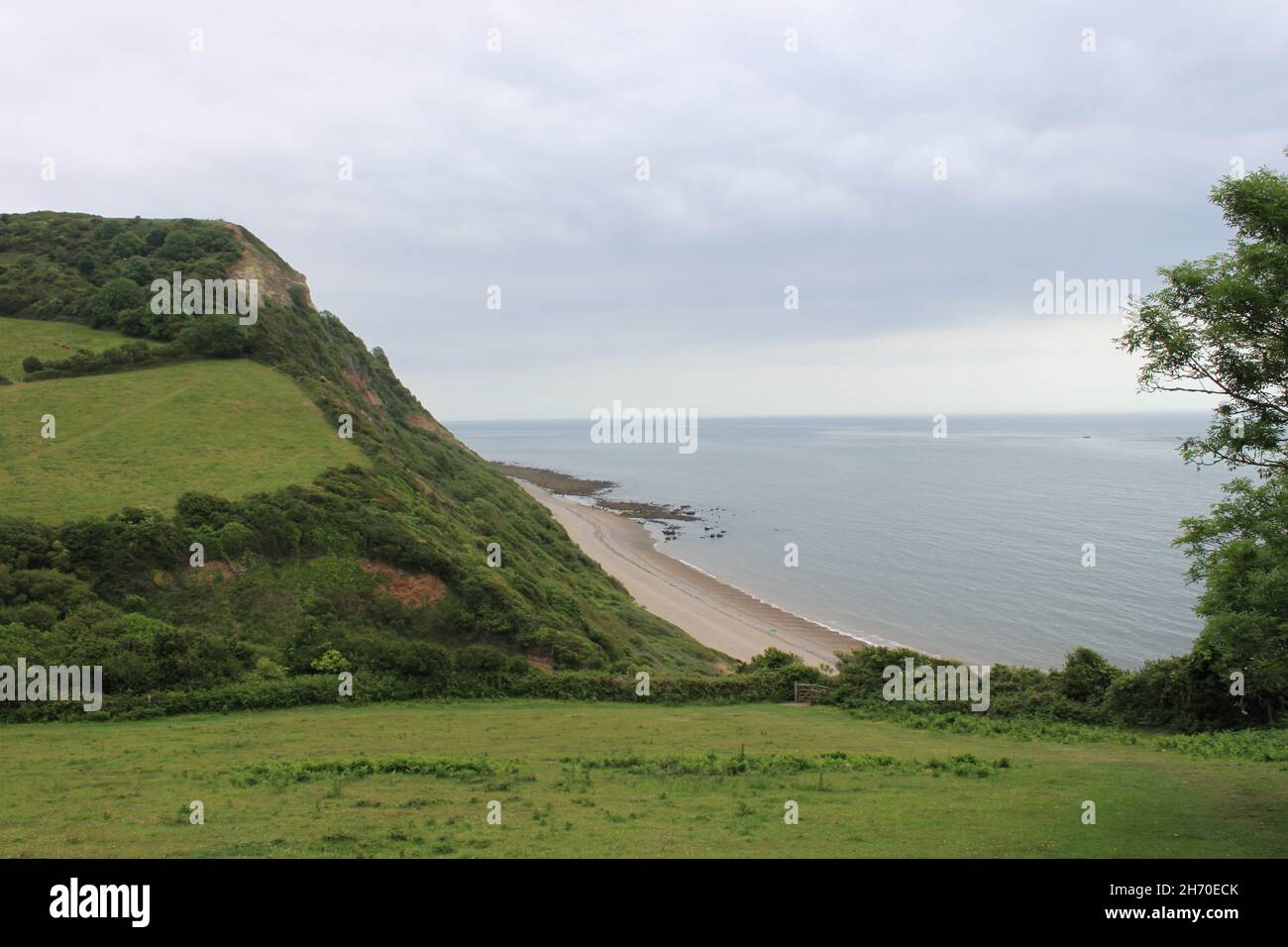 The England south west coast path. South Devon. England. UK Stock Photo ...