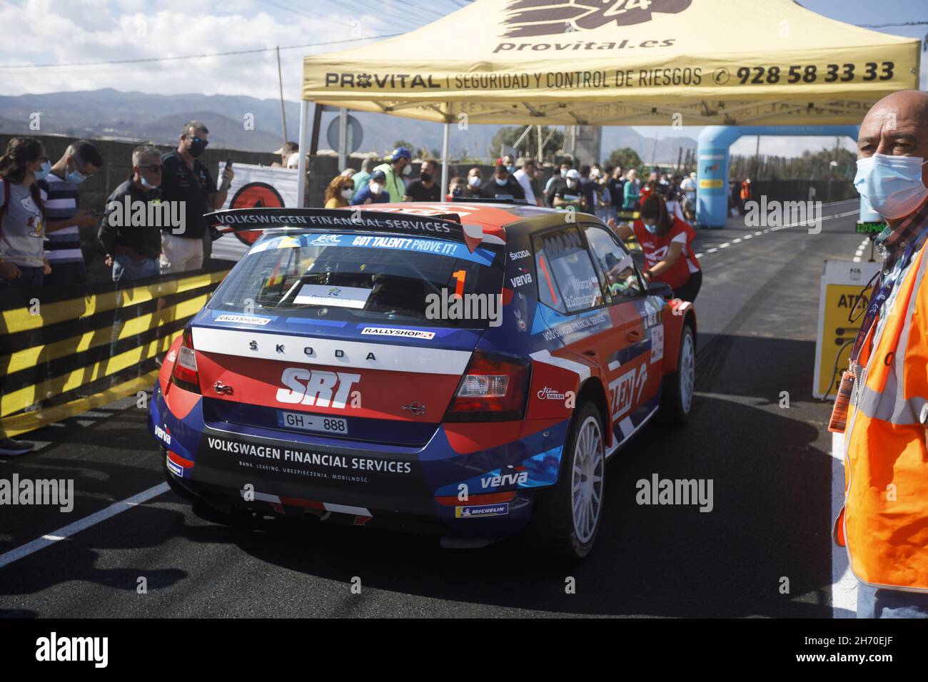 01 Marczyk Miko (Pol), Gospodarczyk Szymon (Pol), Skoda Fabia Rally2 Evo, Orlen Team, Action ...