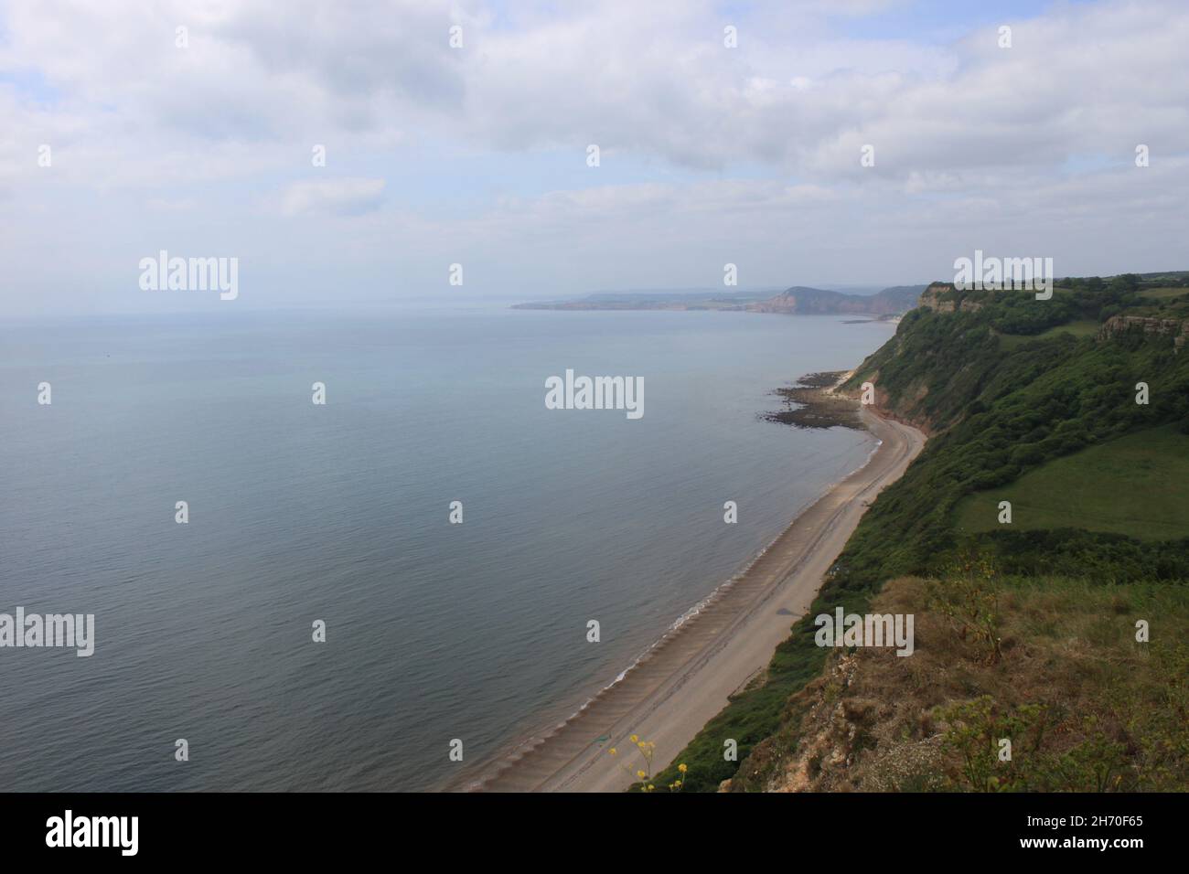 The England south west coast path. South Devon. England. UK Stock Photo ...