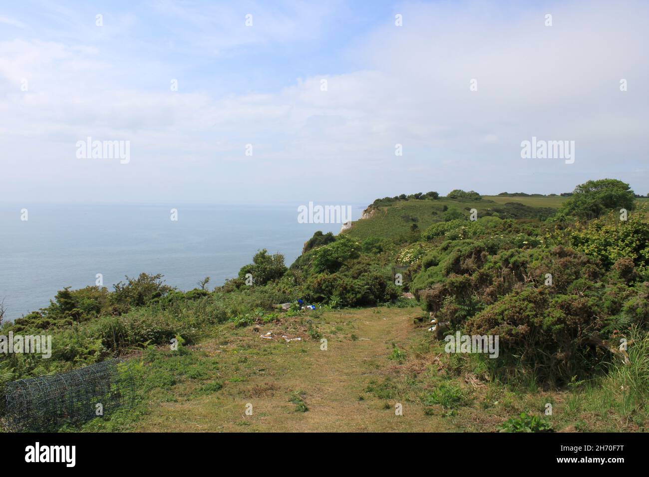 The England south west coast path. South Devon. England. UK Stock Photo ...
