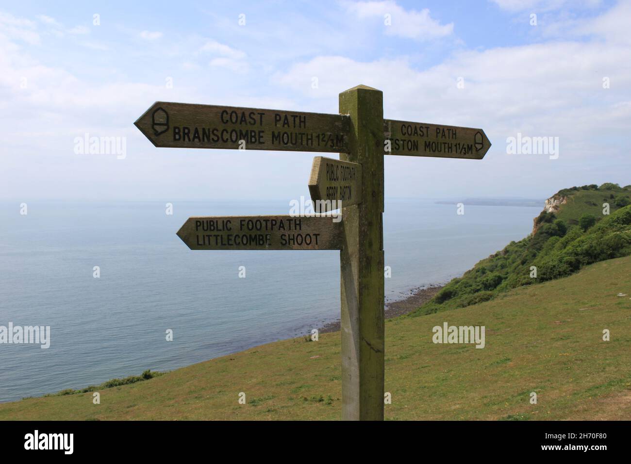 The England south west coast path. South Devon. England. UK Stock Photo ...