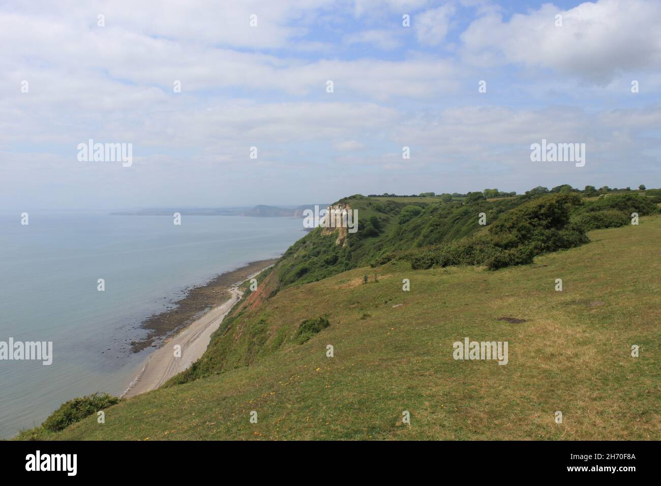 The England south west coast path. South Devon. England. UK Stock Photo ...