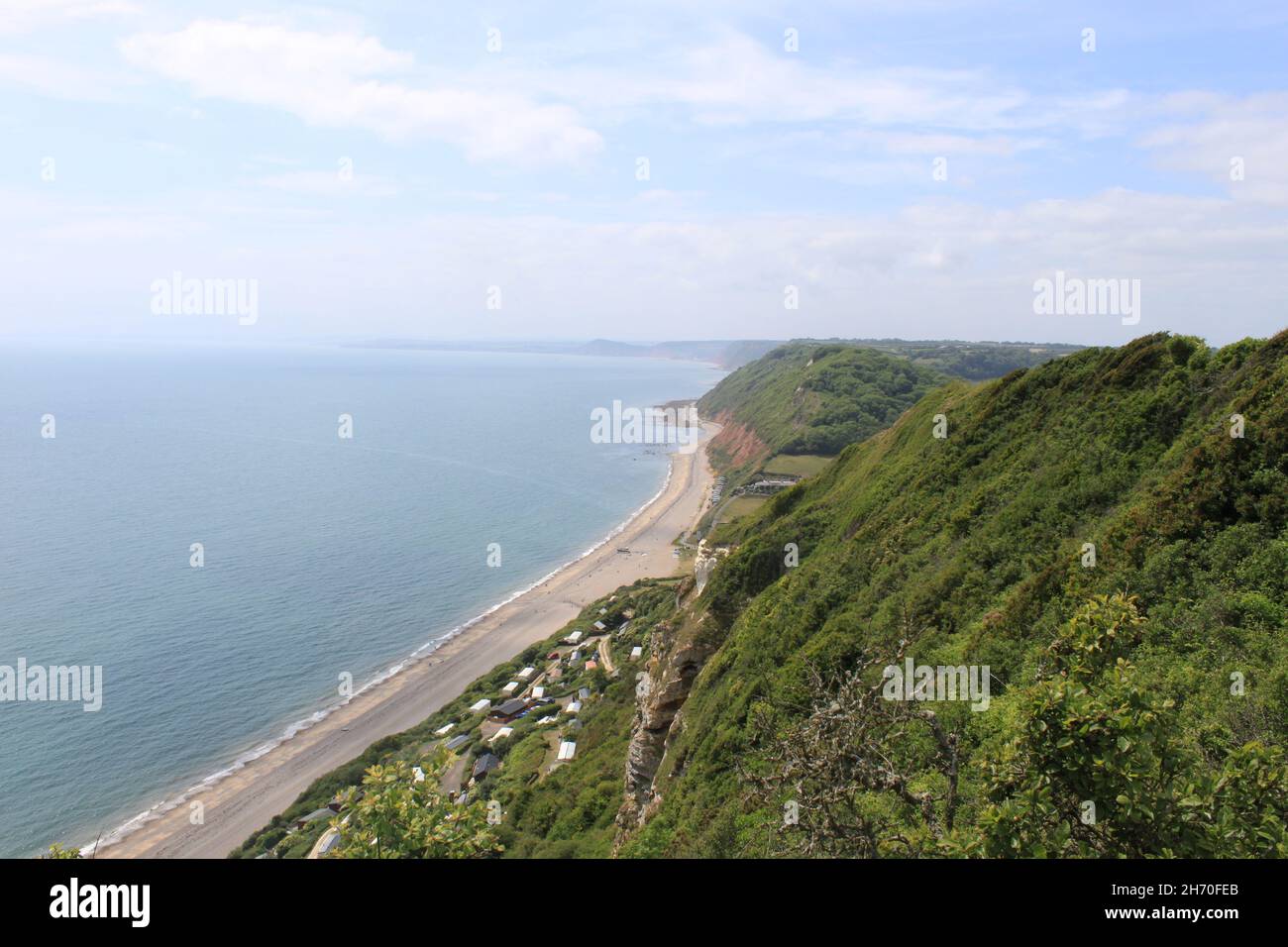 East cliff. The England south west coast path. South Devon. England. UK ...