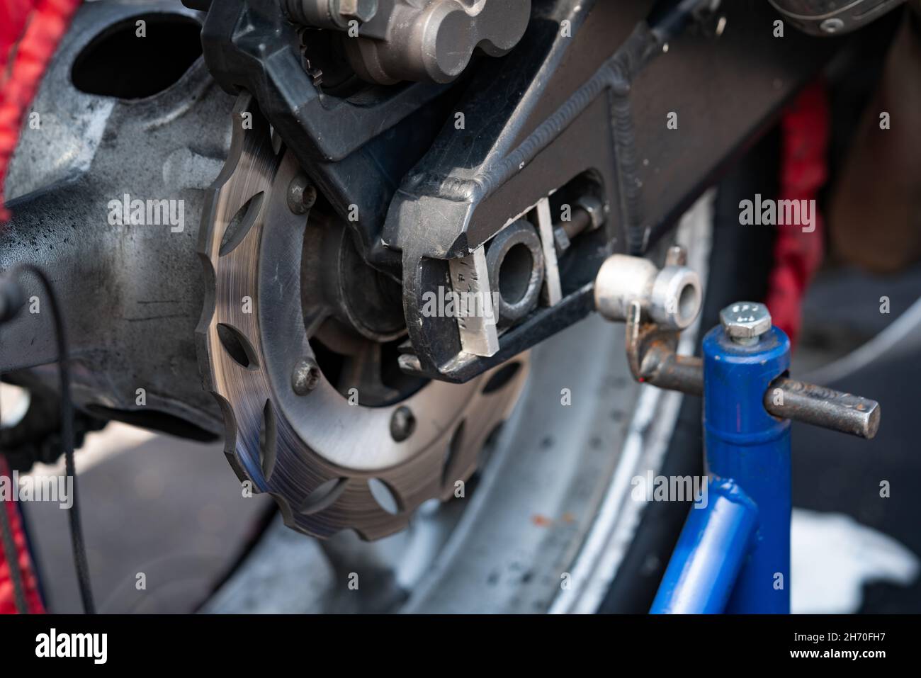 Motorcycle back wheel hi-res stock photography and images - Alamy