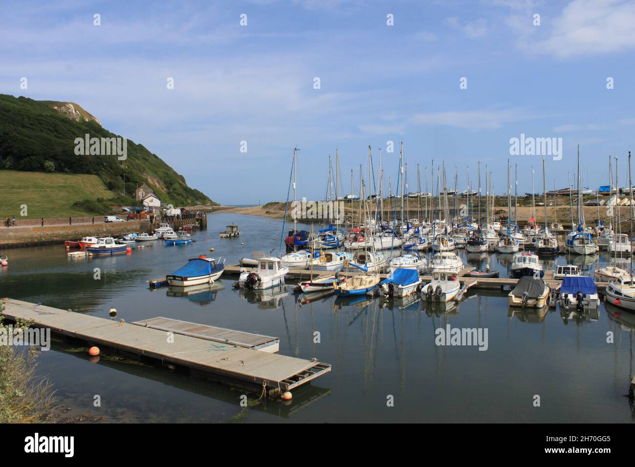 The England south west coast path. Axmouth. South Devon. England. UK ...