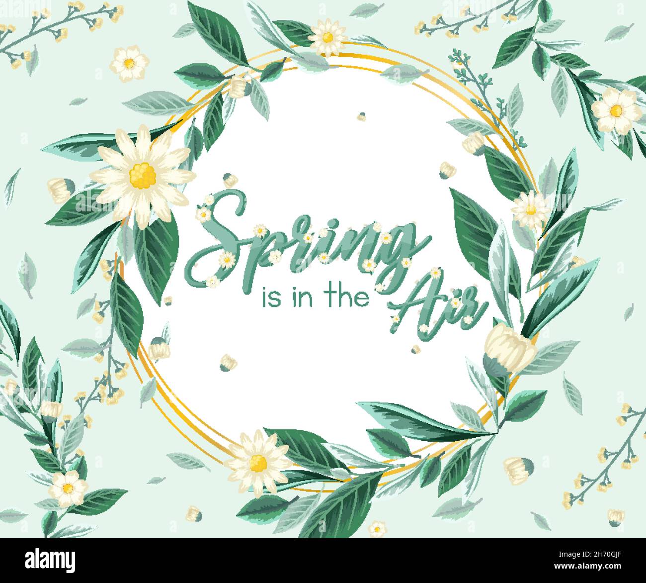 Floral spring banner template illustration Stock Vector Image & Art - Alamy