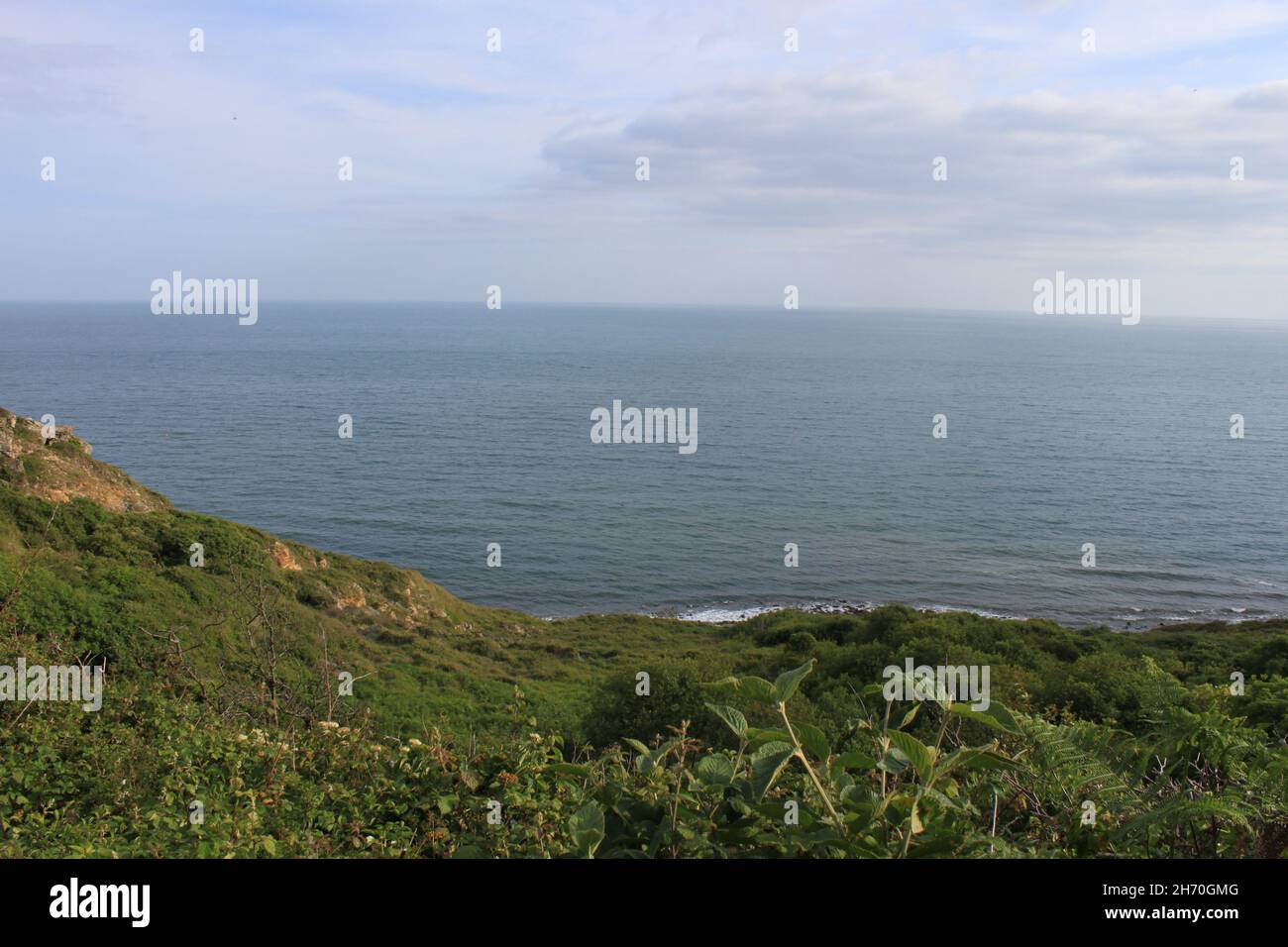Bindon cliffs. The England south west coast path. South Devon. England ...