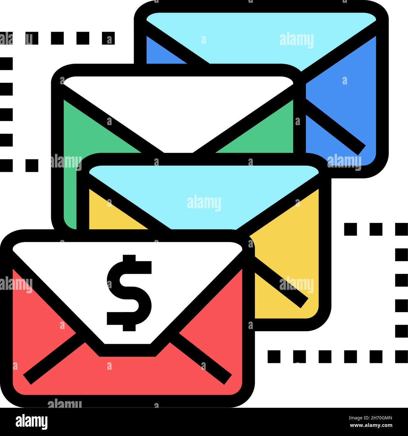 email sequence color icon vector illustration Stock Vector Image & Art ... email sequence color icon vector illustration Stock Vector Image & Art ...