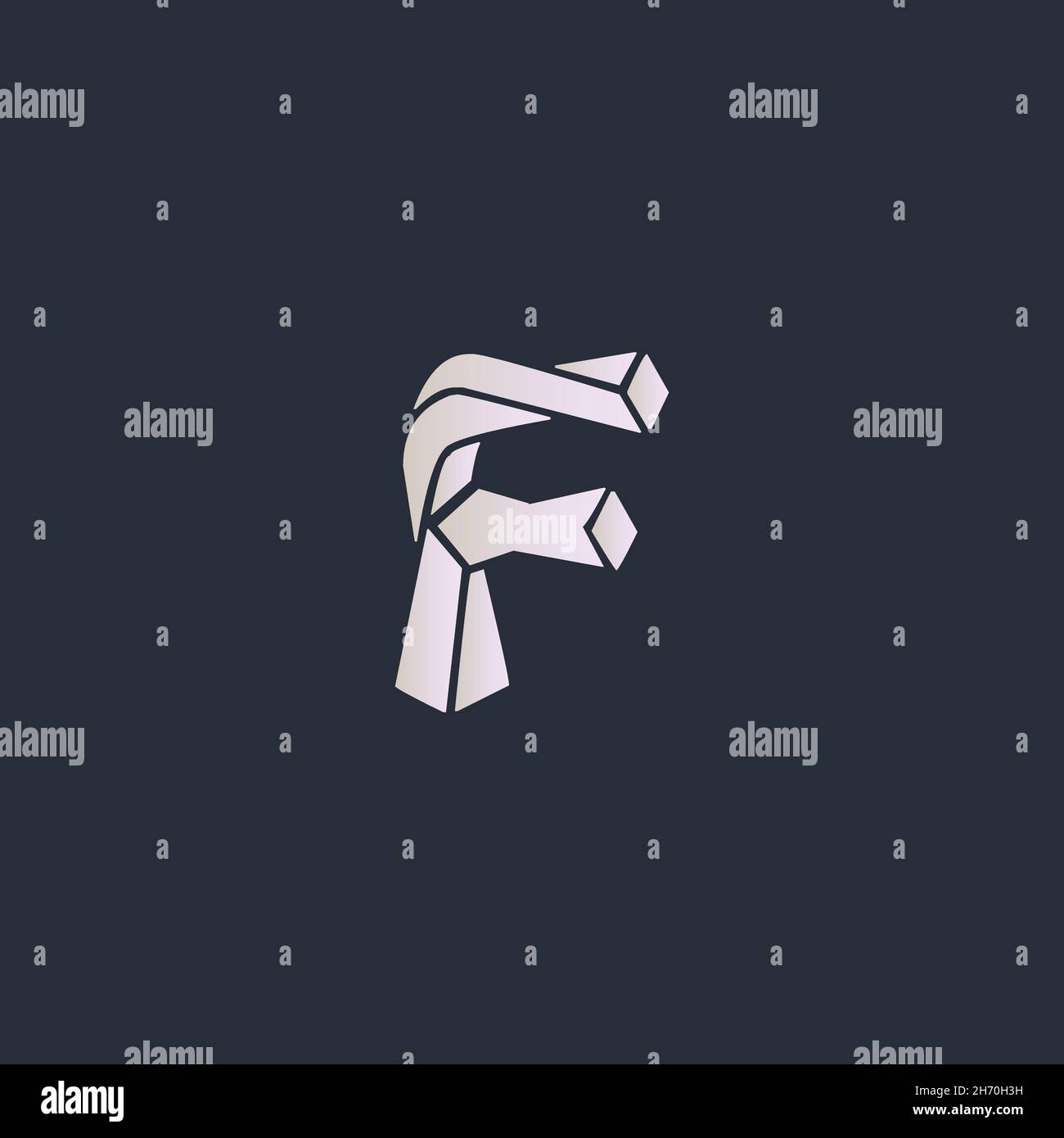 Creative Innovative Initial F logo. F Letter Minimal luxury Monogram ...