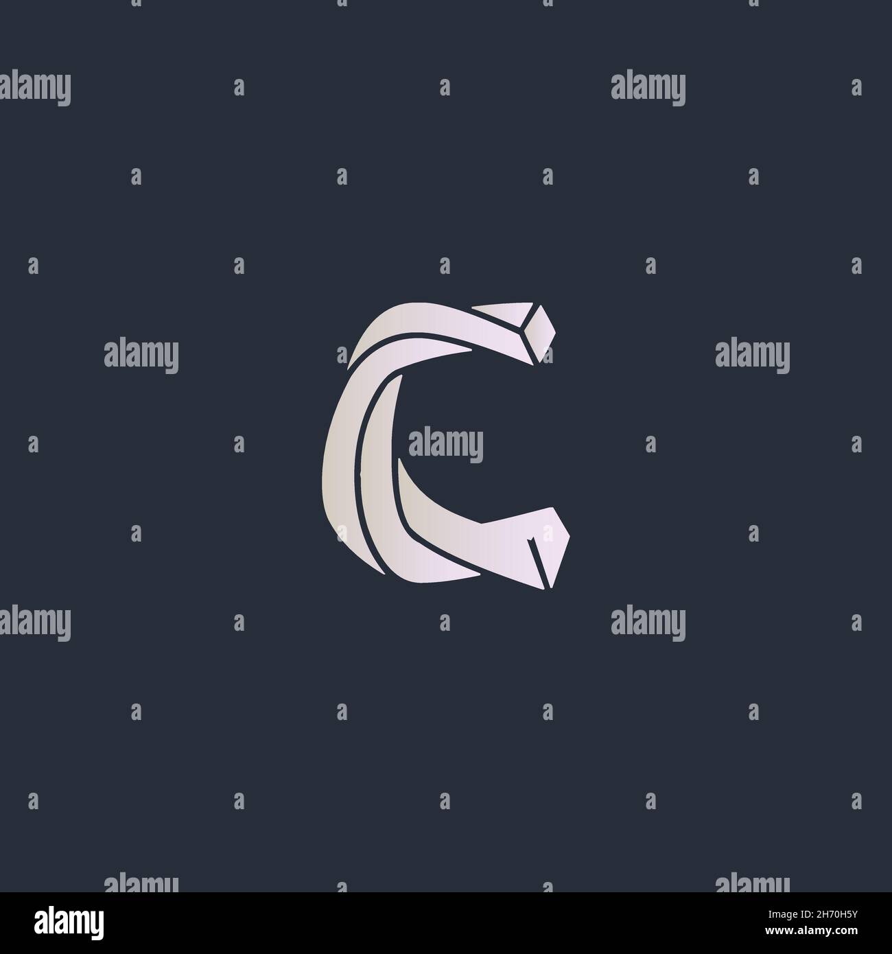Creative Innovative Initial C logo. c Letter Minimal luxury Monogram ...