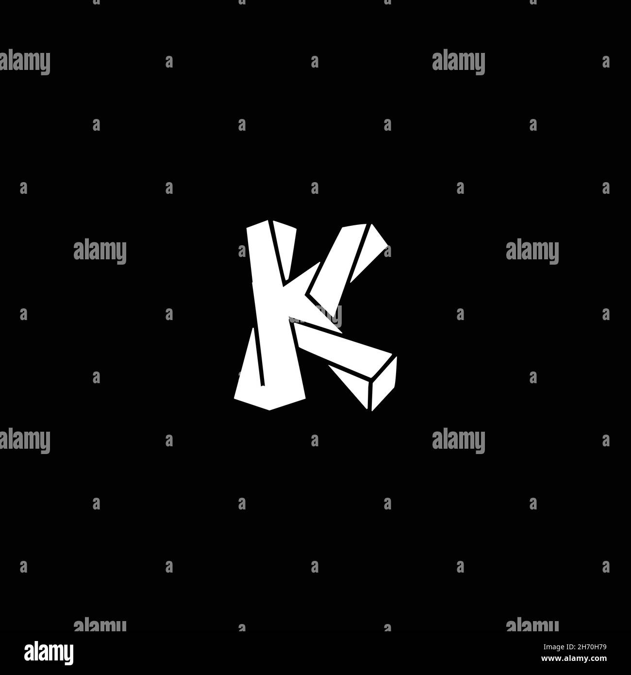 Creative Innovative Initial K logo. K Letter Minimal luxury Monogram ...