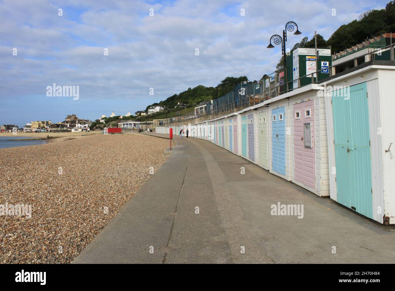 Beach huts. Monmouth Beach. Jurassic Coast. The England south west ...