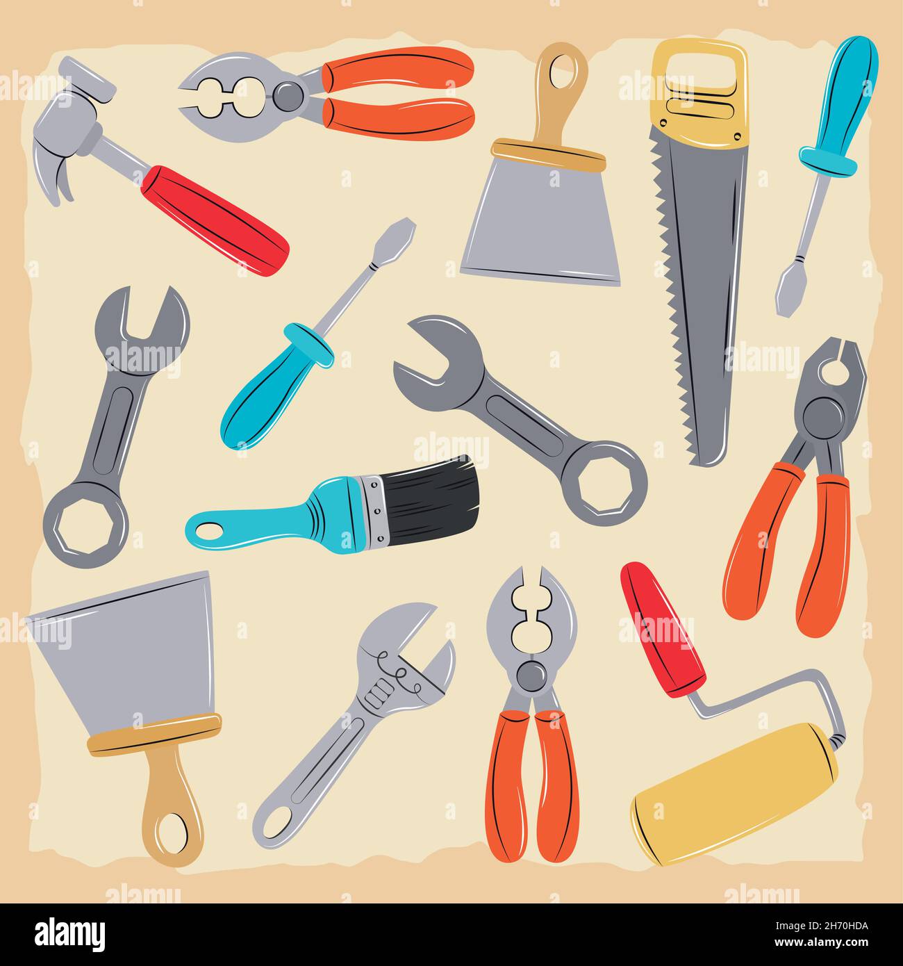 construction and carpentry tools Stock Vector Image & Art - Alamy