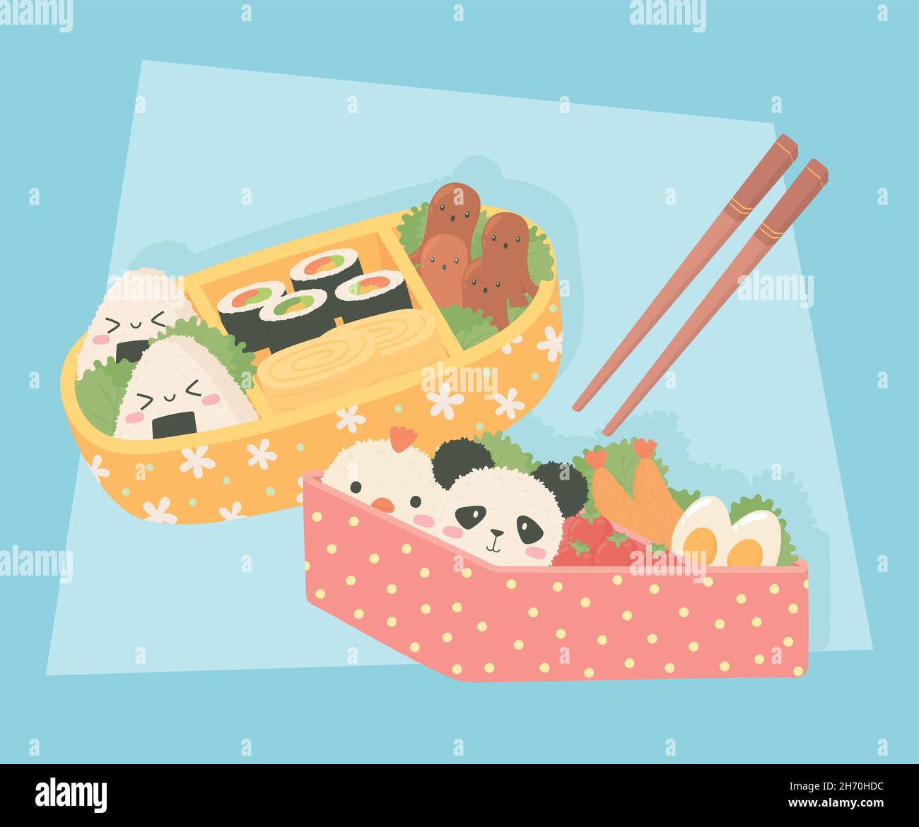 Bento box japan Stock Vector Images - Alamy