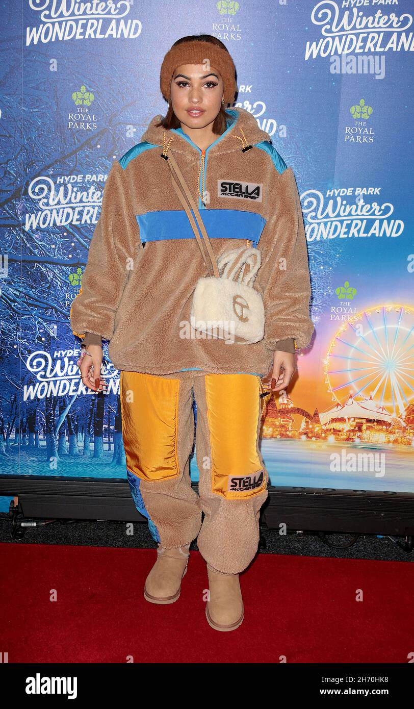 Nov 18, 2021 - London, England, UK - Mabel McVey attends Hyde Park ...