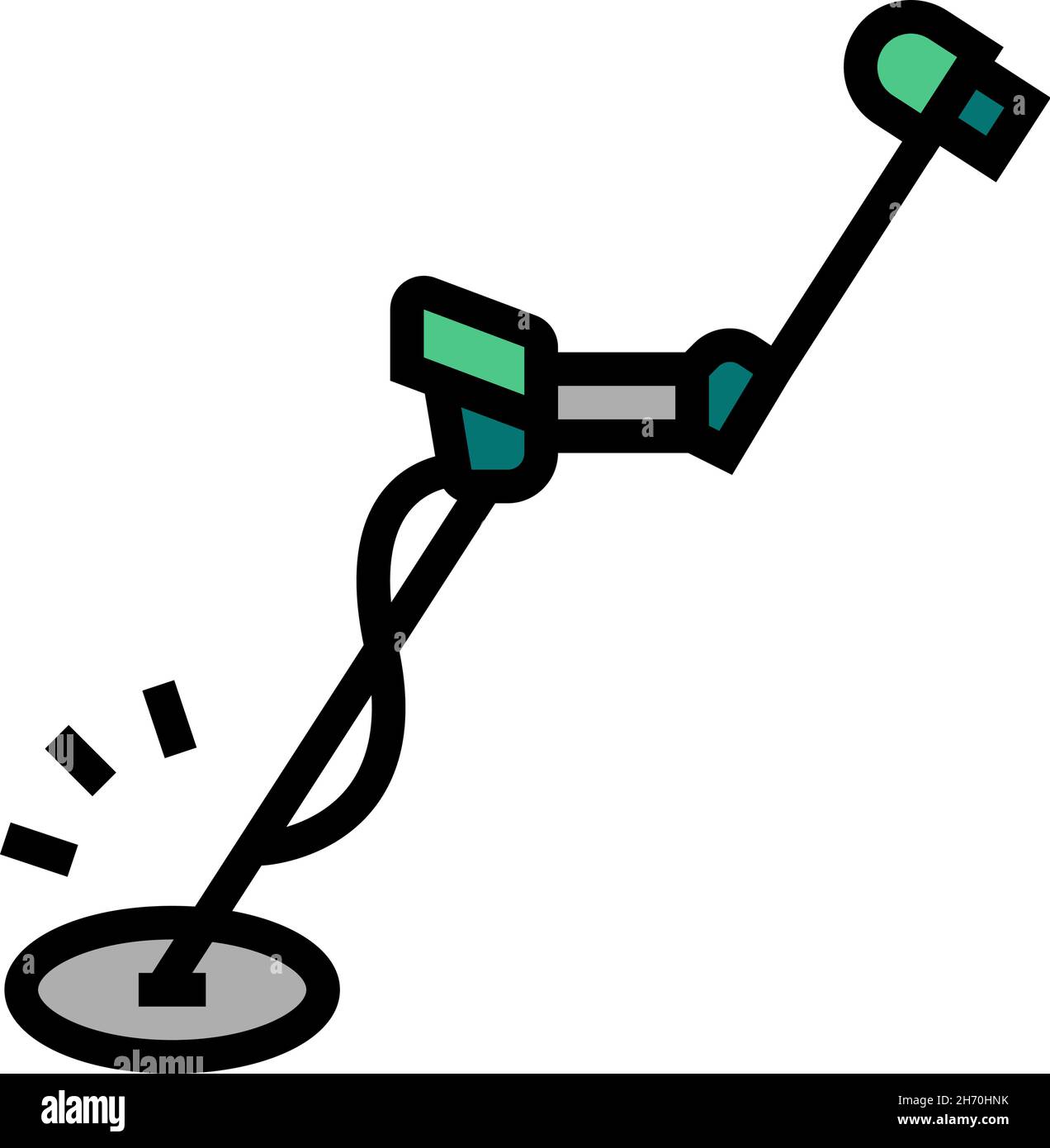 metal detector color icon vector illustration Stock Vector Image & Art ...