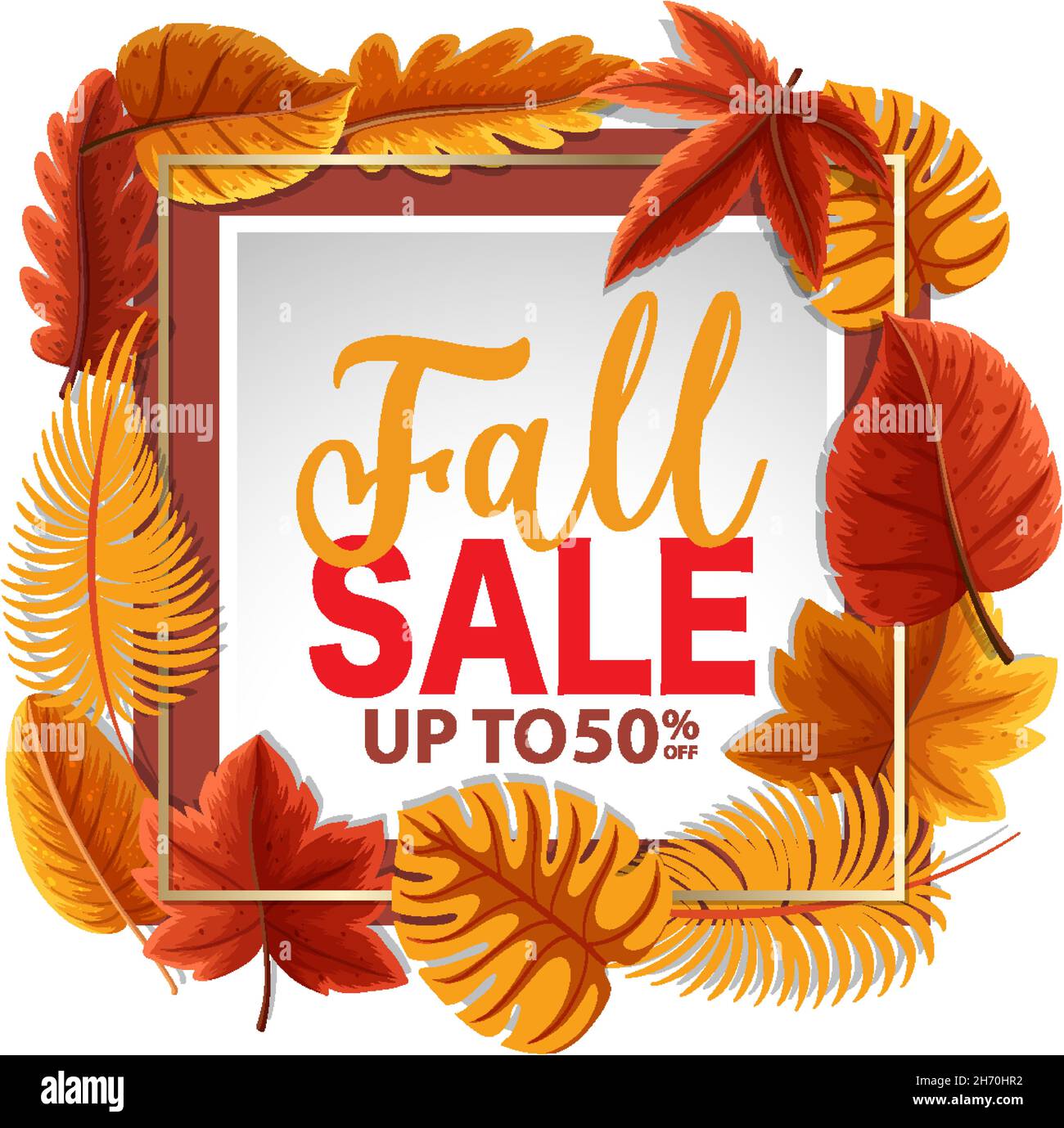 Fall sale banner template illustration Stock Vector Image & Art - Alamy