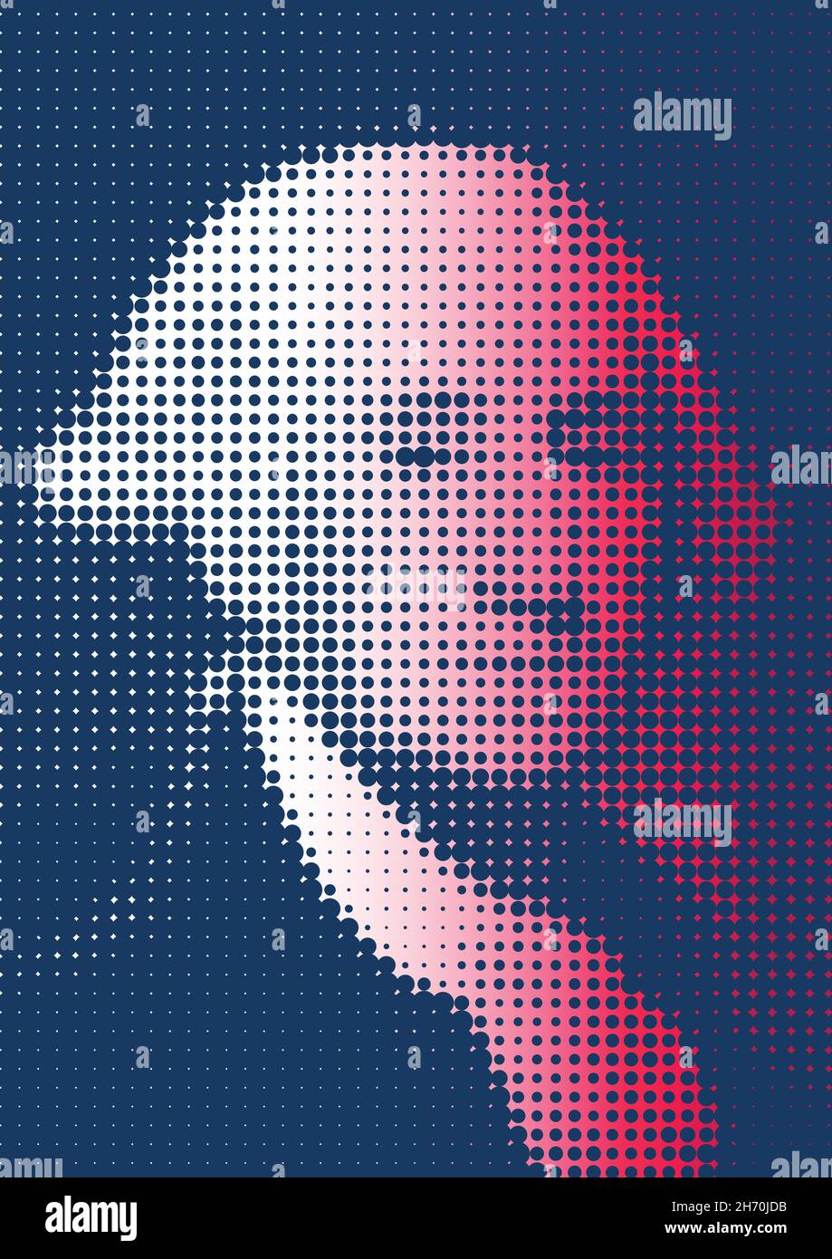 Graphic elaboration of the portrait of George Washington, first ...
