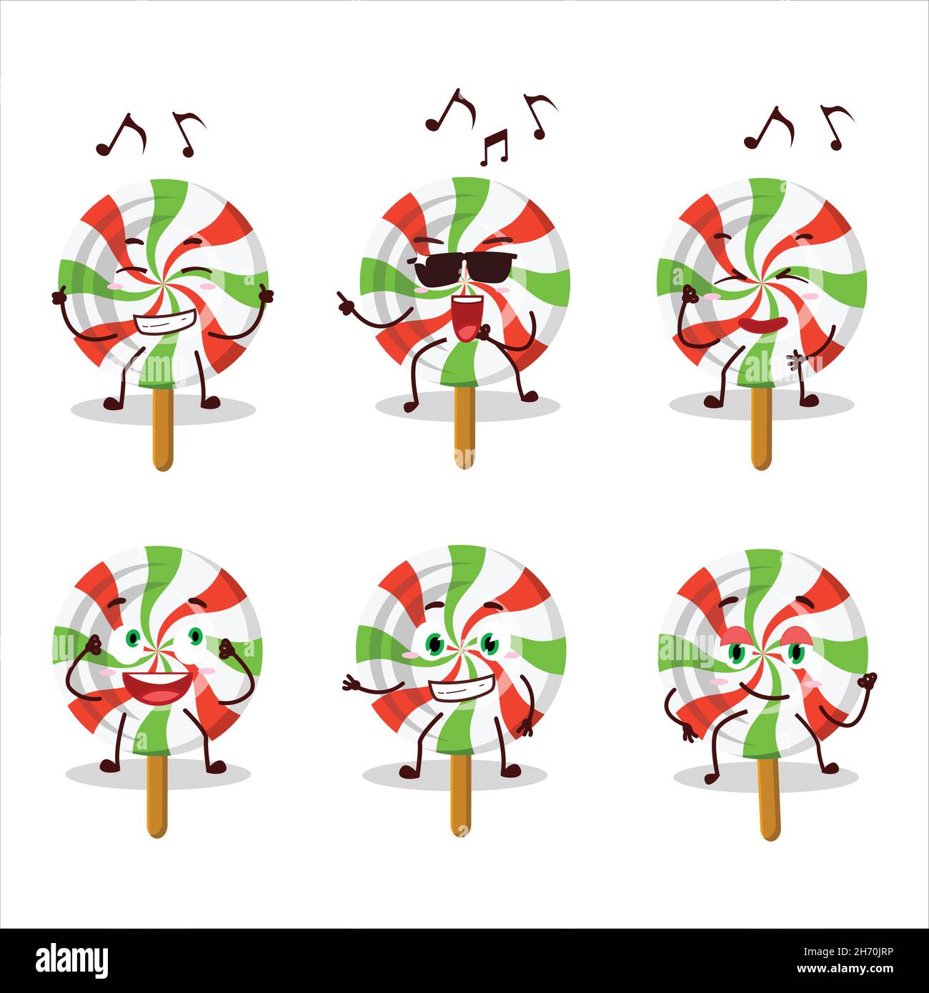 Cartoon dancing christmas candy cane hi-res stock photography and ...