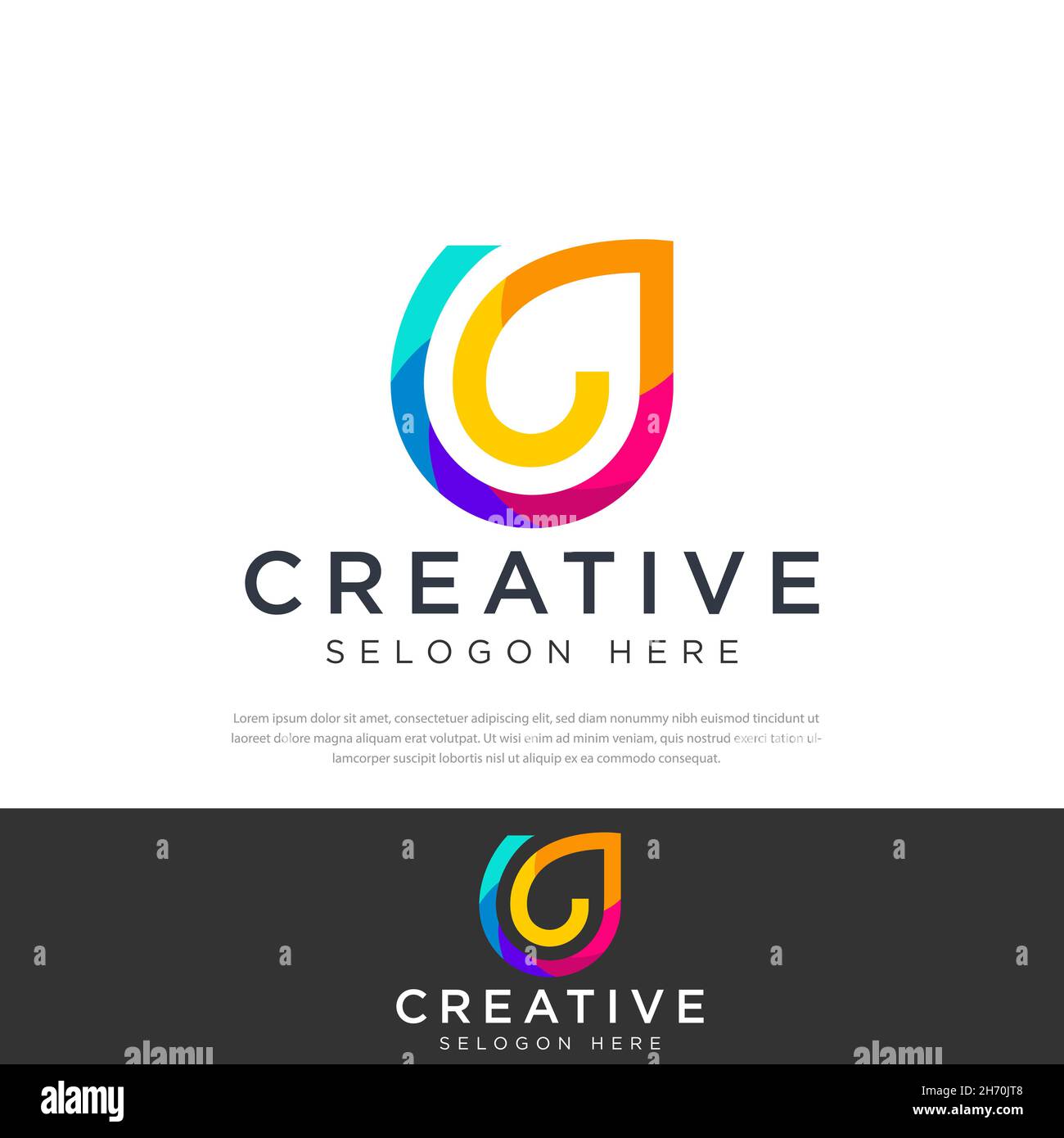 Colorful line style symbol logo.symbol,template,illustration Stock ...