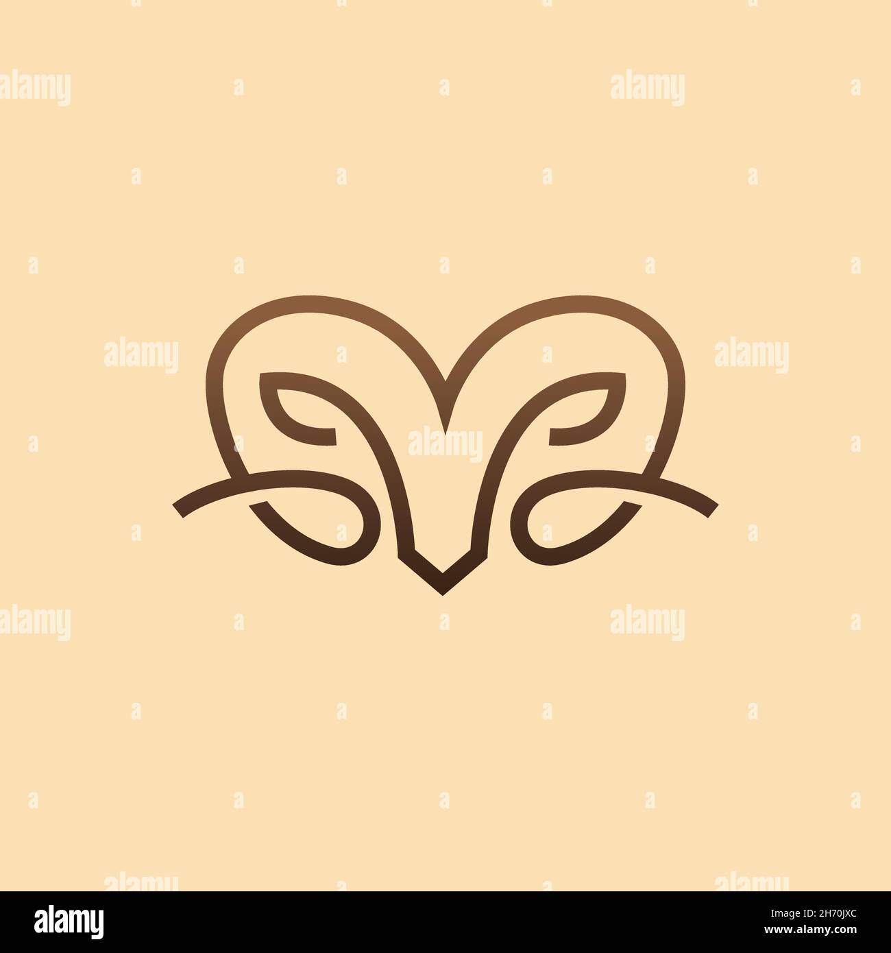 Ram head icon hi-res stock photography and images - Alamy