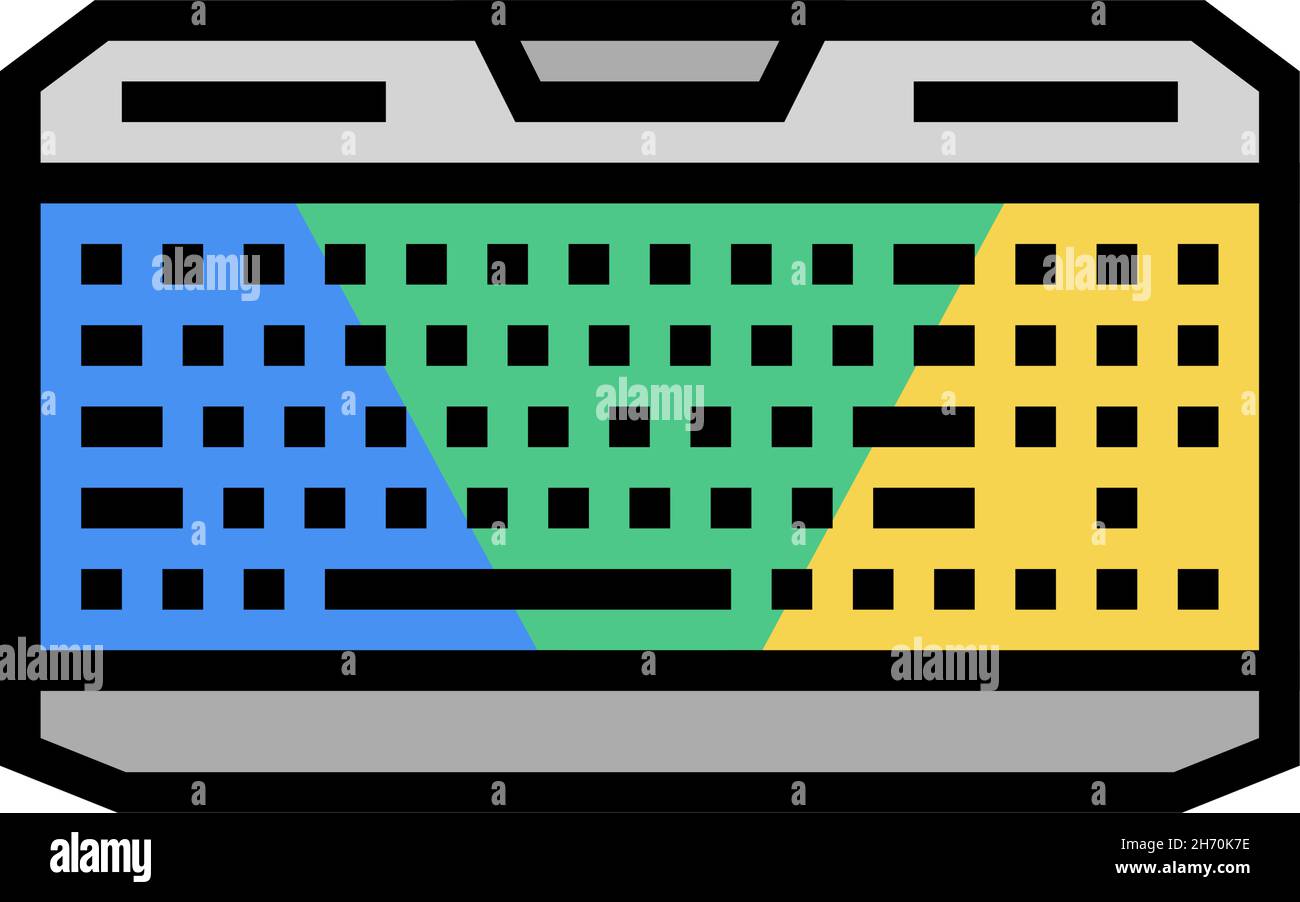 gaming keyboard color icon vector illustration Stock Vector Image & Art ...