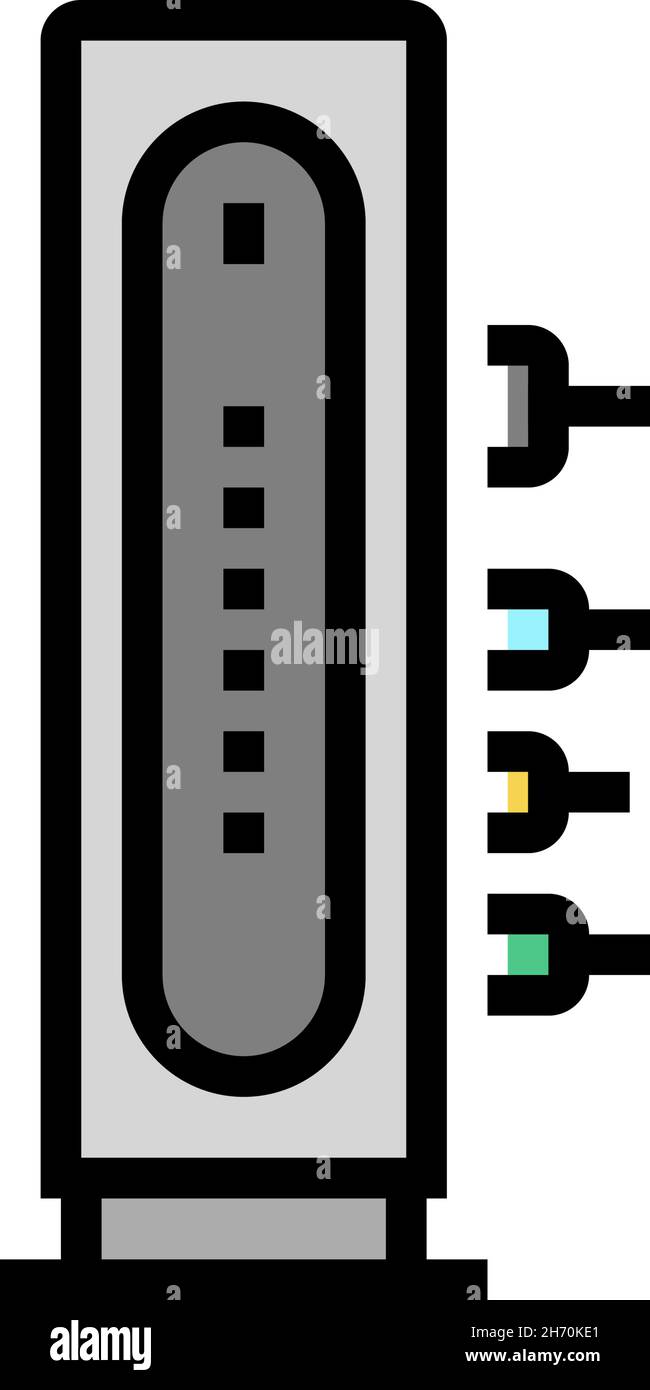 cable modem color icon vector illustration Stock Vector Image & Art - Alamy