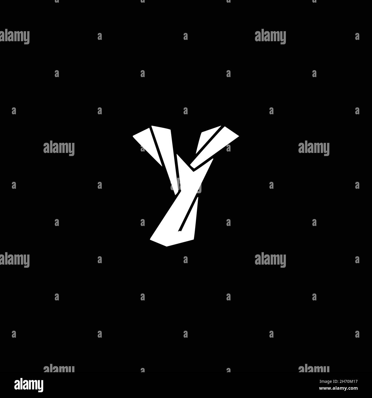 Creative Innovative Initial Y logo. Y Letter Minimal luxury Monogram ...