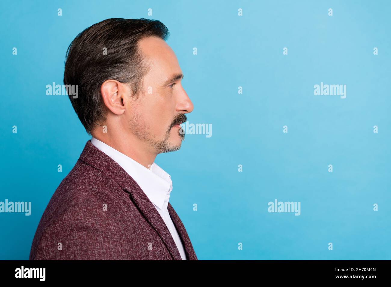 Profile photo of confident successful executive bearded ceo man wear ...