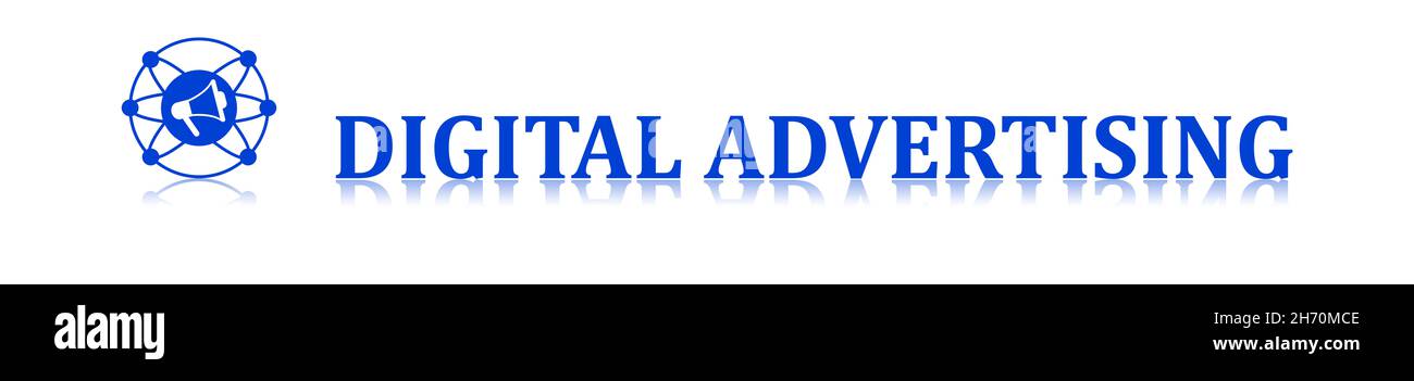 Illustration of a digital advertising concept Stock Photo - Alamy