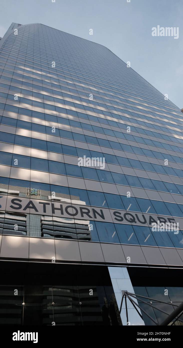 Sathorn Square Chong Nonsi Bang Rak District, Bangkok Thailand Stock ...