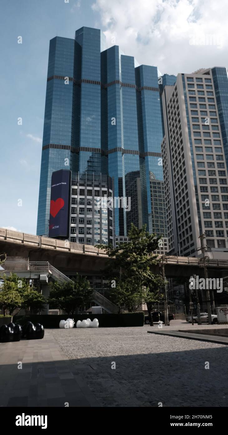 Skyline Chong Nonsi Bang Rak District, Bangkok Thailand Stock Photo - Alamy