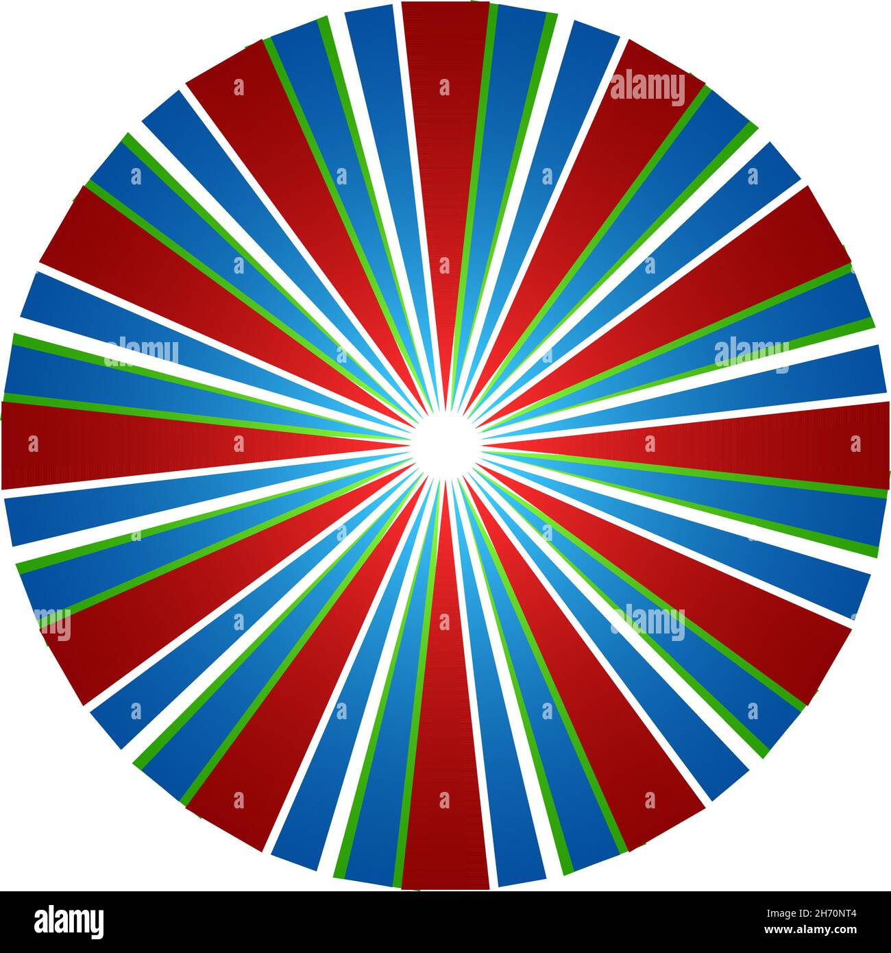 Abstract circle with overlapping spokes geometric design element ...