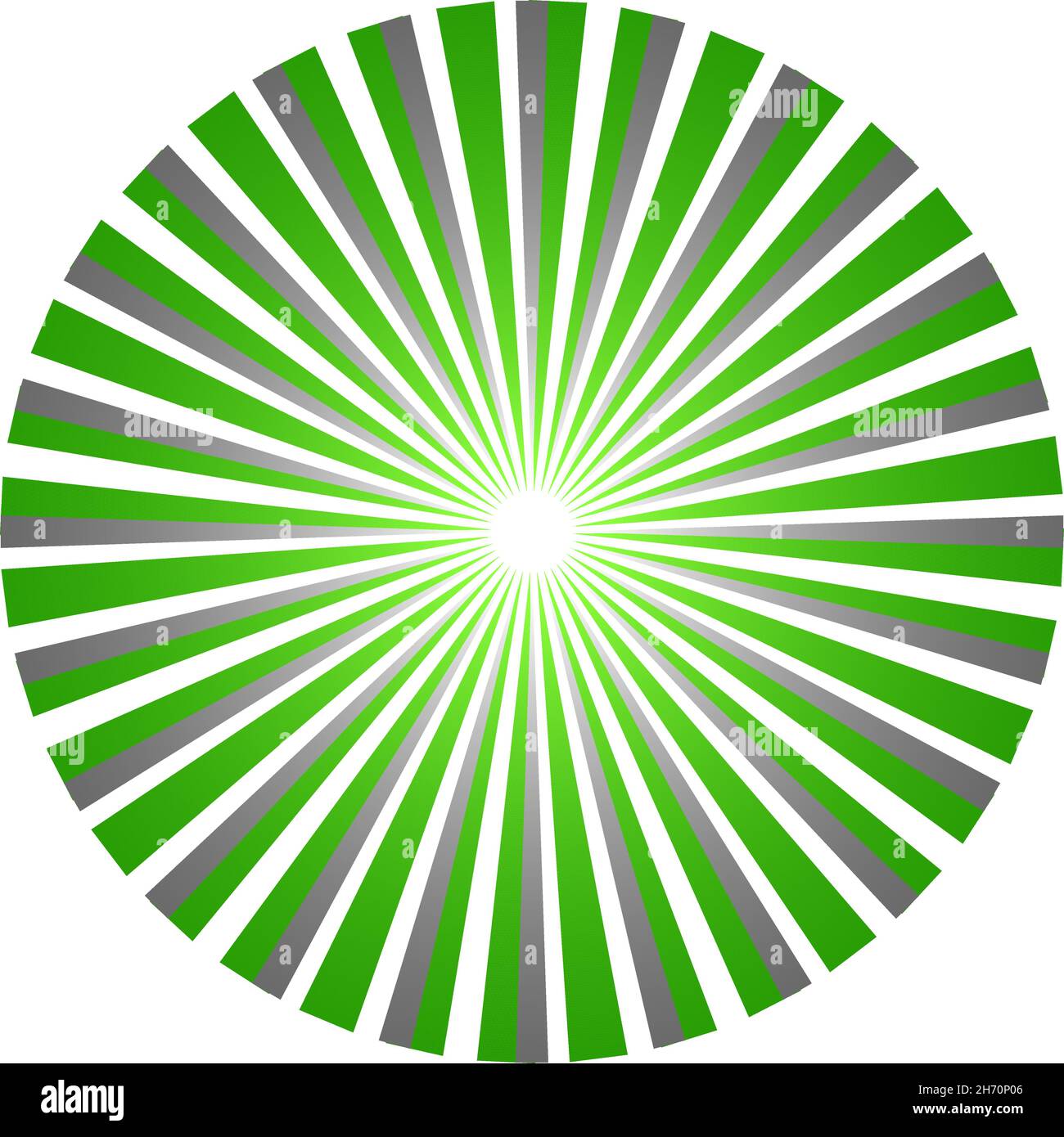 Abstract circle with overlapping spokes geometric design element ...