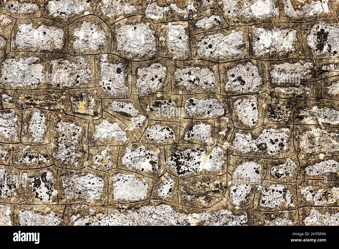 Texture of an old antique stone wall Stock Photo - Alamy