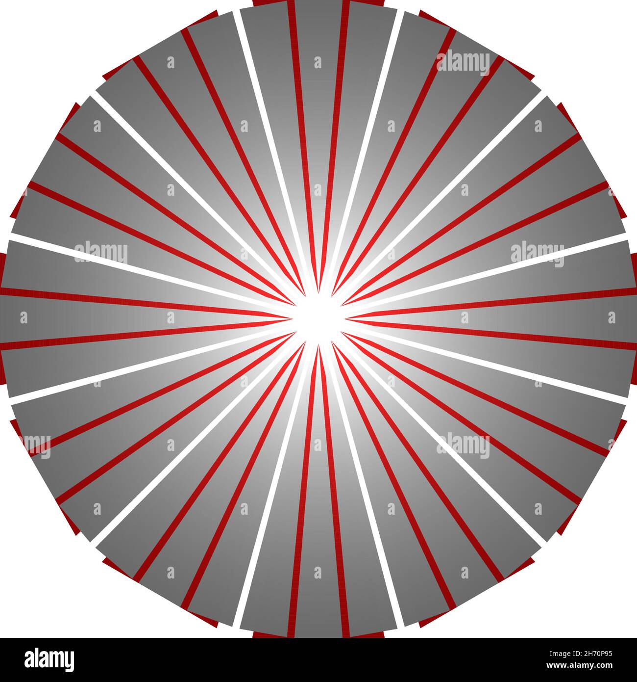 Abstract circle with overlapping spokes geometric design element ...