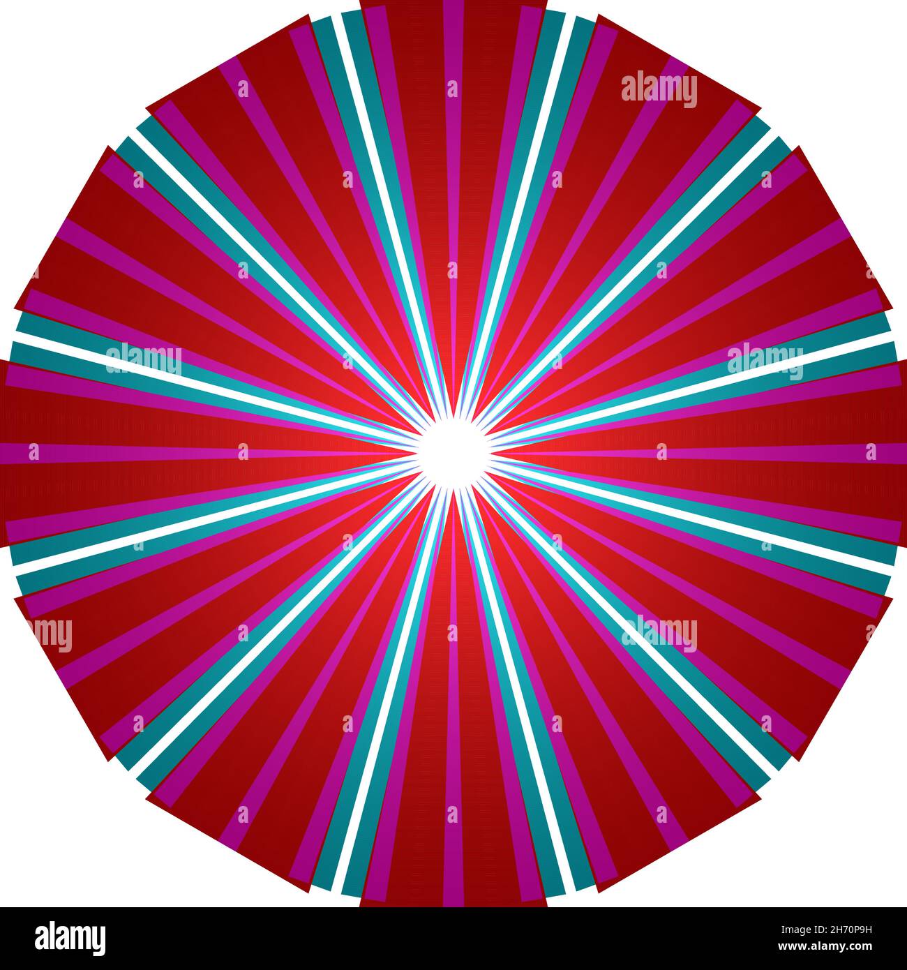 Abstract circle with overlapping spokes geometric design element ...