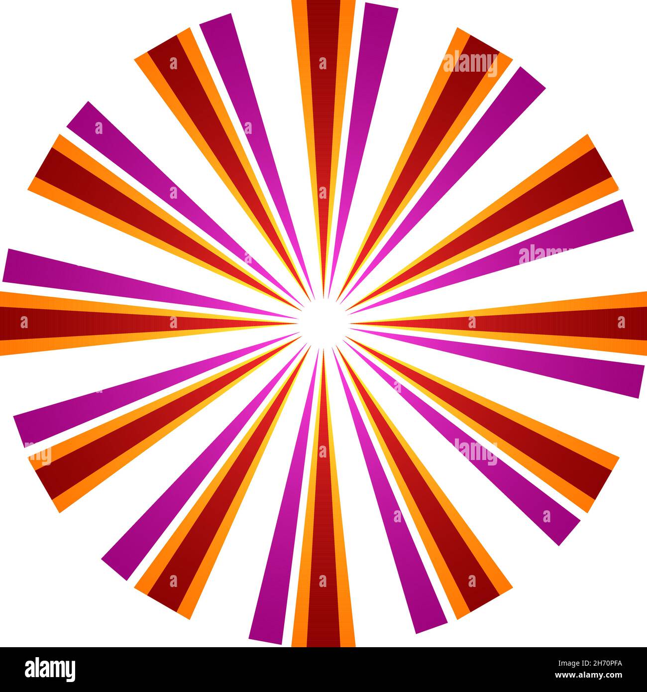 Abstract circle with overlapping spokes geometric design element ...