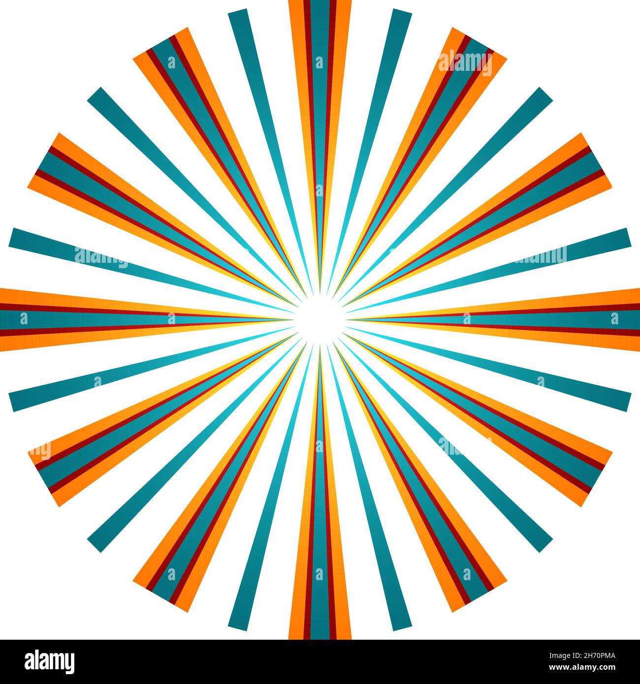 Abstract circle with overlapping spokes geometric design element ...