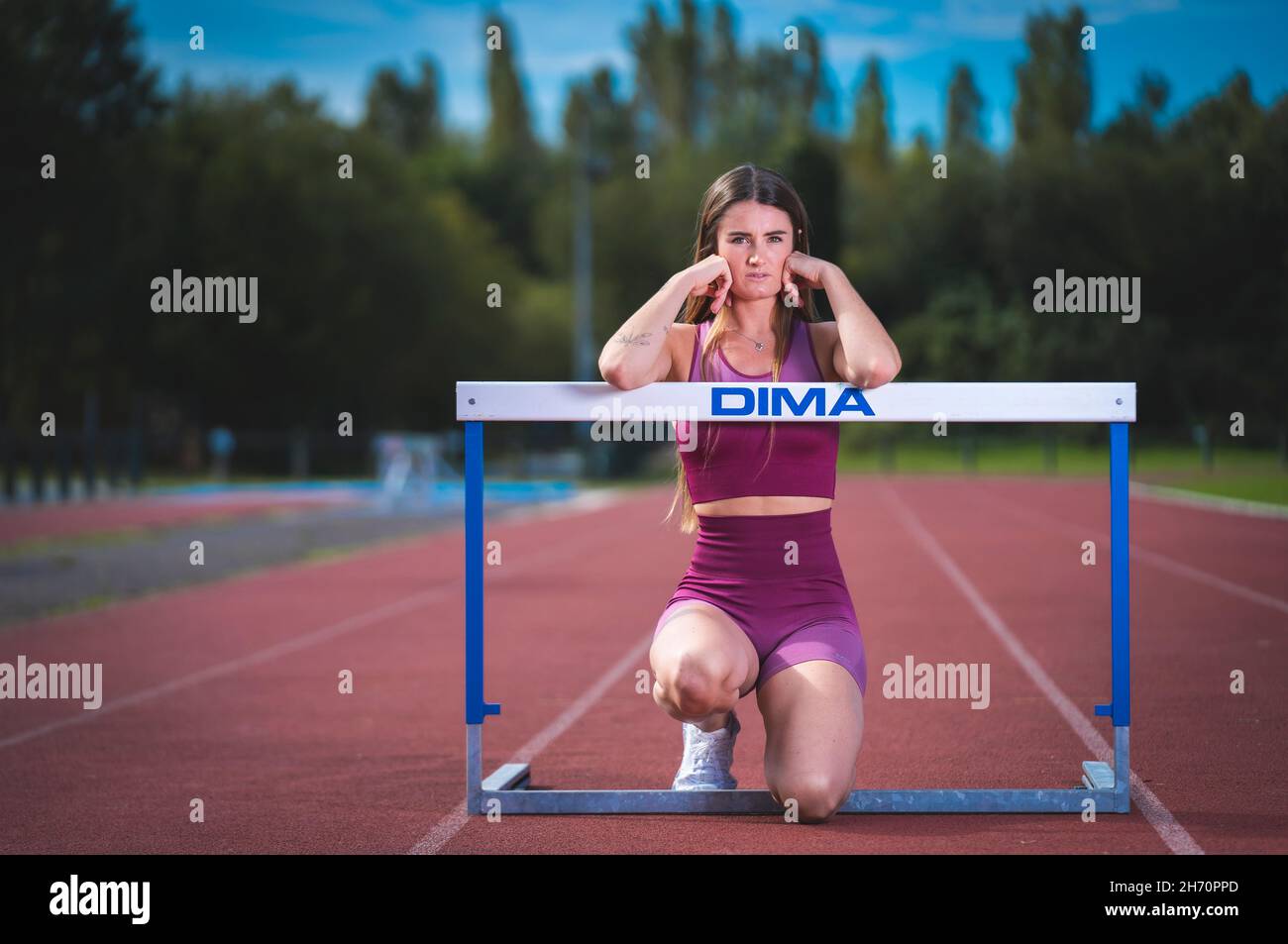 Track And Field Hurdles Girls