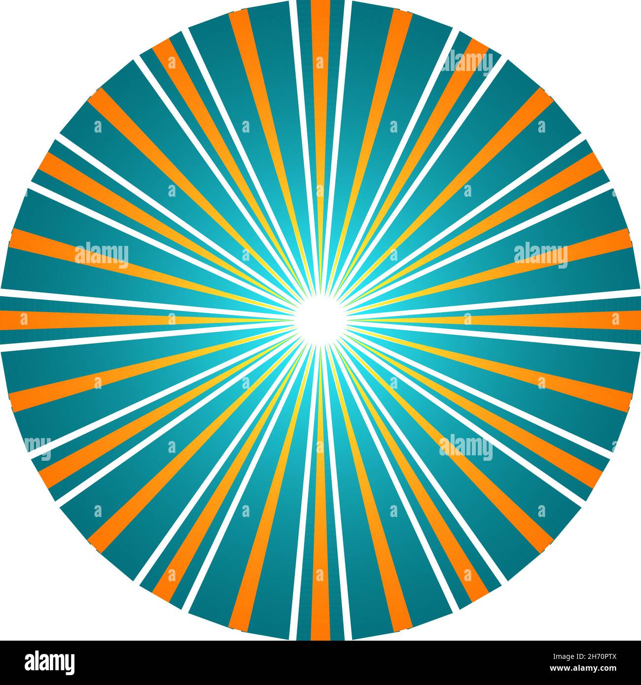 Abstract circle with overlapping spokes geometric design element ...