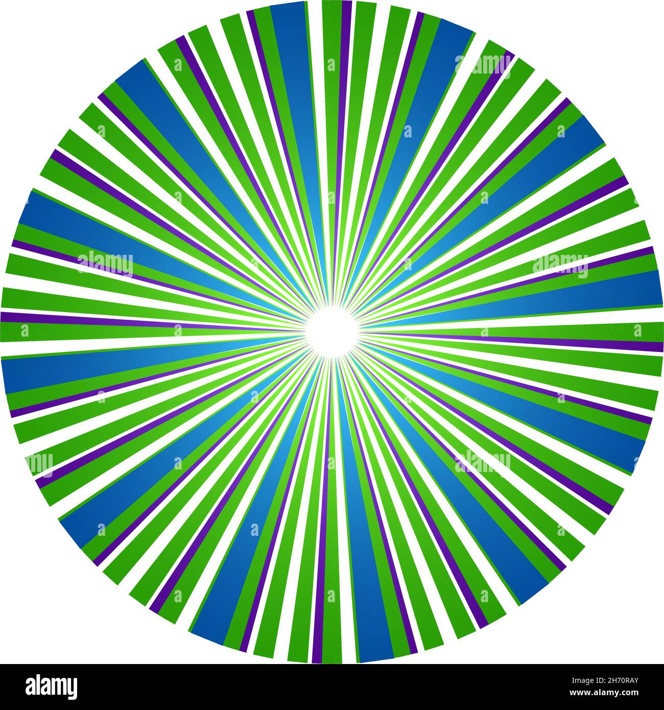 Abstract circle with overlapping spokes geometric design element ...