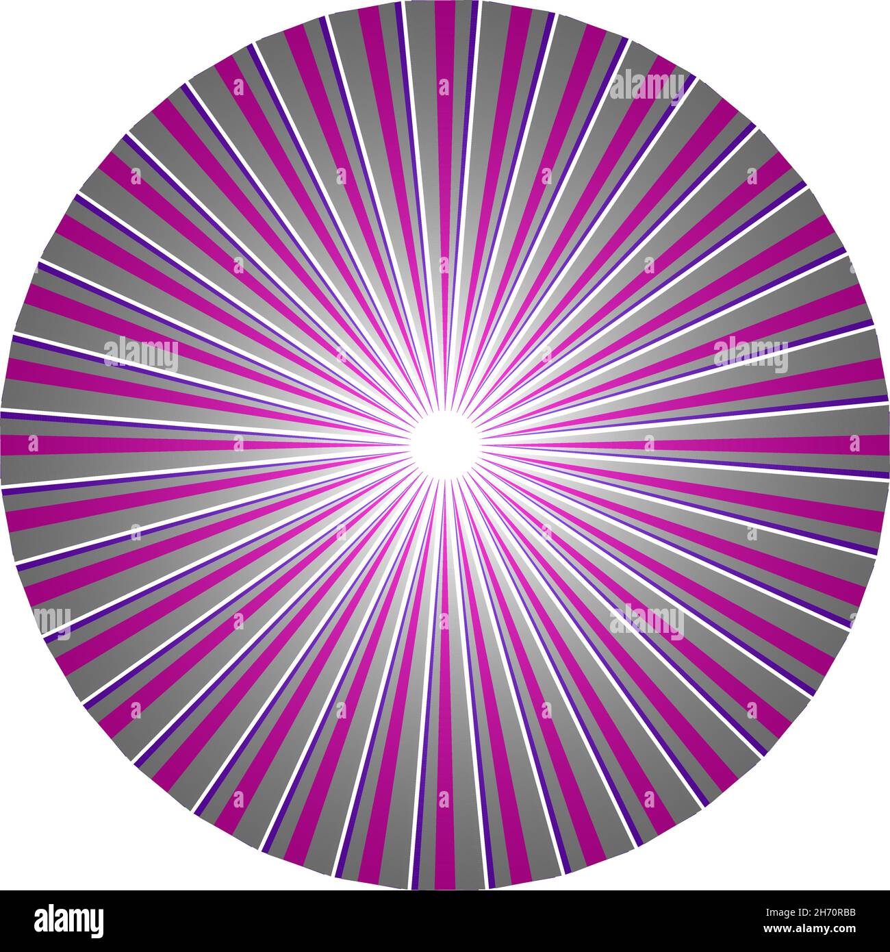 Abstract circle with overlapping spokes geometric design element ...