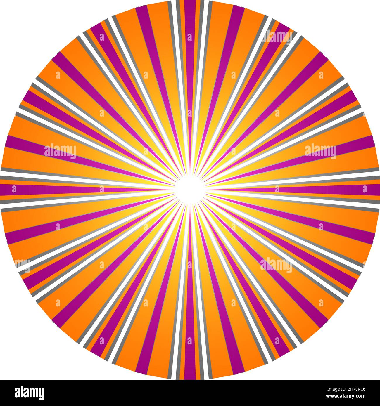Abstract circle with overlapping spokes geometric design element ...