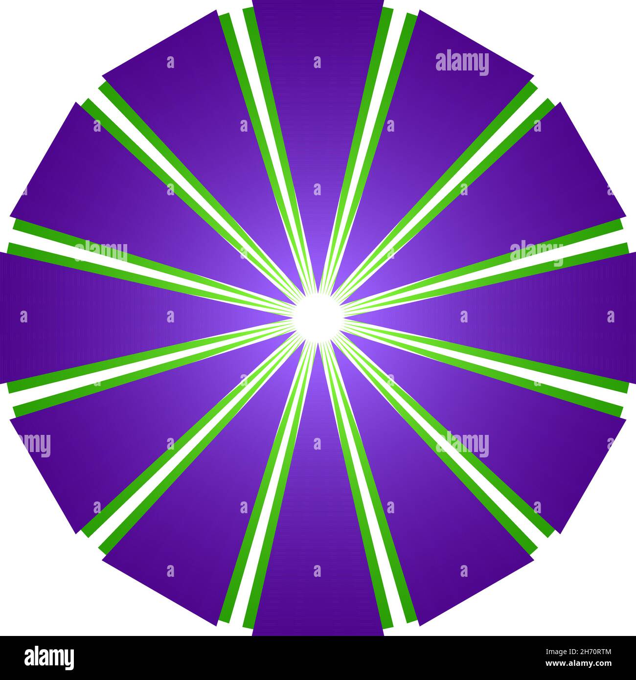 Abstract circle with overlapping spokes geometric design element ...