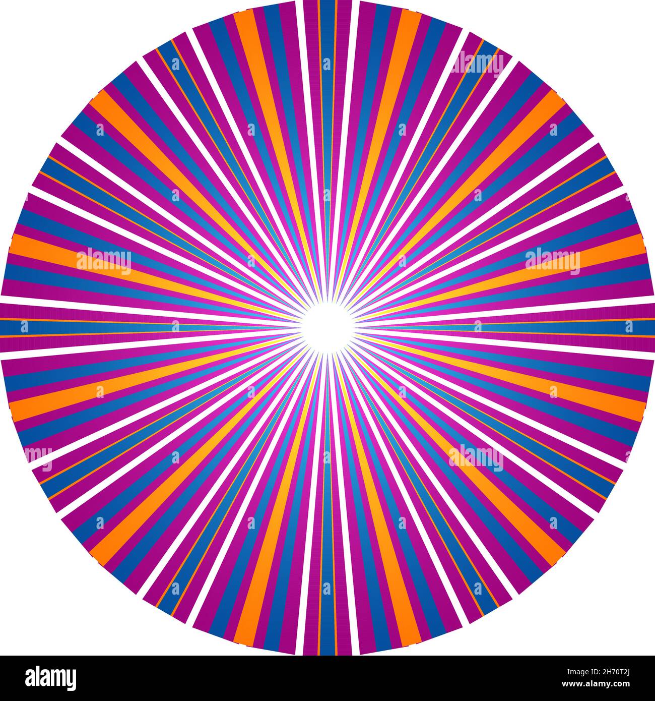 Abstract circle with overlapping spokes geometric design element ...