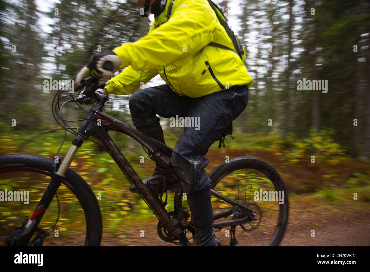Side view of cyclist Stock Photo - Alamy