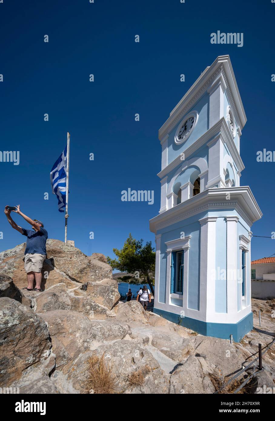 The clocktower overlooking Paris Harbour Stock Photo - Alamy
