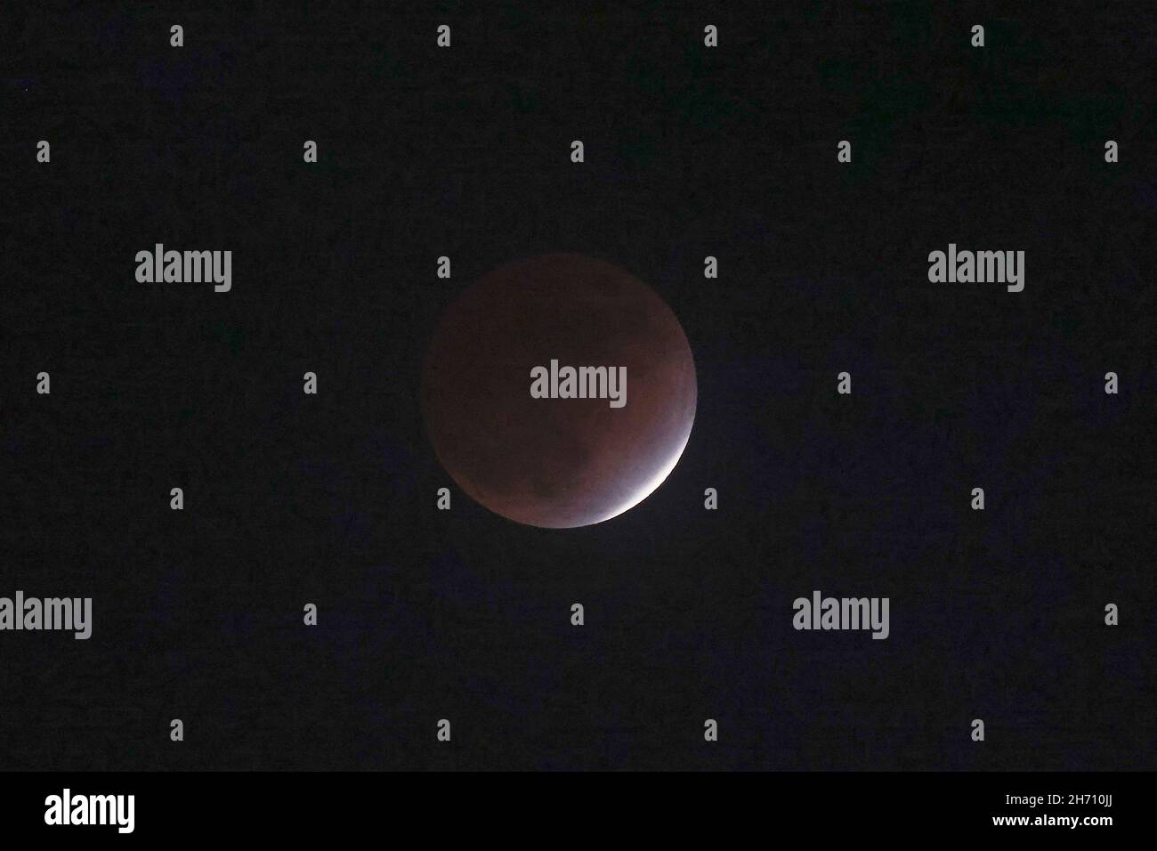 A near-total (partial) lunar eclipse visible from Tokyo. This is the ...